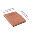 Antique PU Leather Notebook with Elastic Strap Closure 160 Pages Lined ...