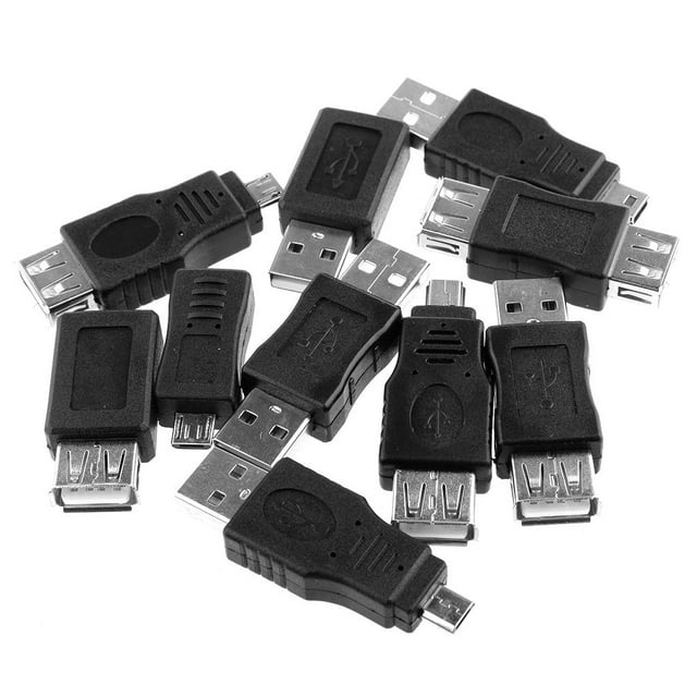 Adaptador USB 2.0 shamjiam Micro USB Negro | Walmart en línea
