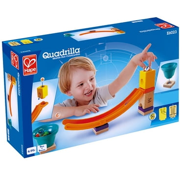 Hape Marble Run Tricks n' Twists DIY Wood Building Racetrack, 129 ...