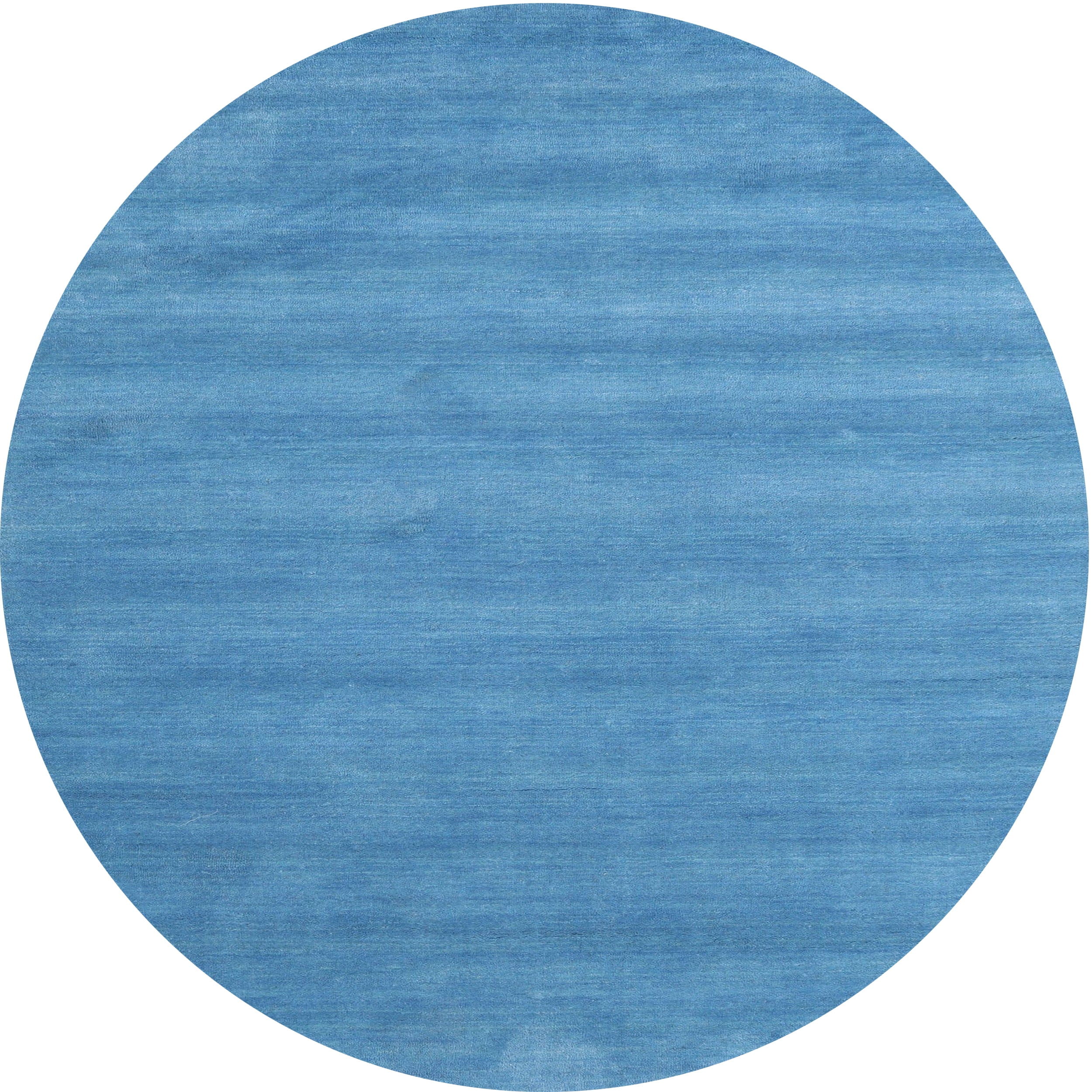 Ahgly Company Indoor Round Contemporary Blue Abstract Area Rugs, 6 ...