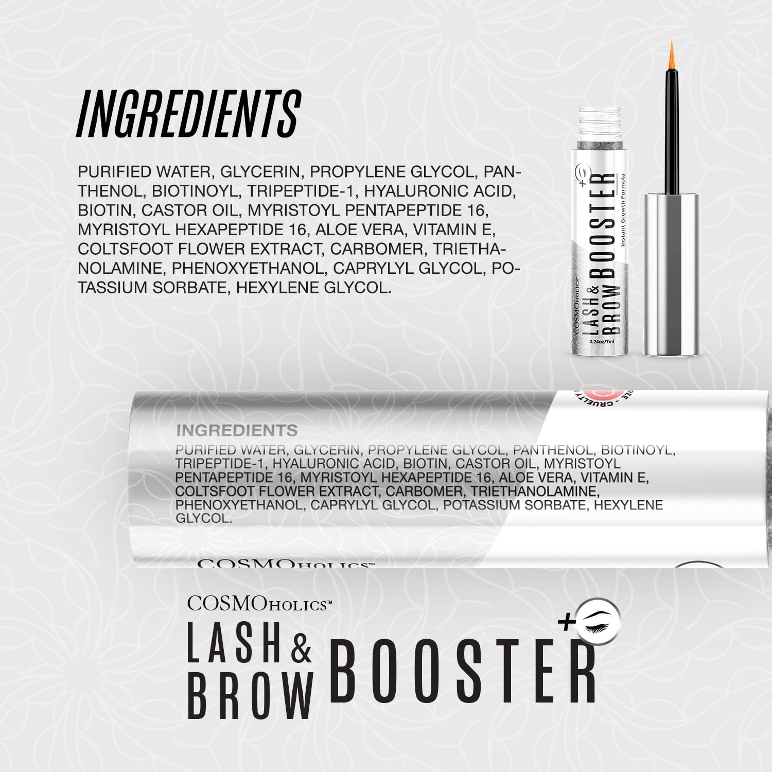 Lash And Brow Boosting Serum With Biotin For Long And Thick Eyelashes And