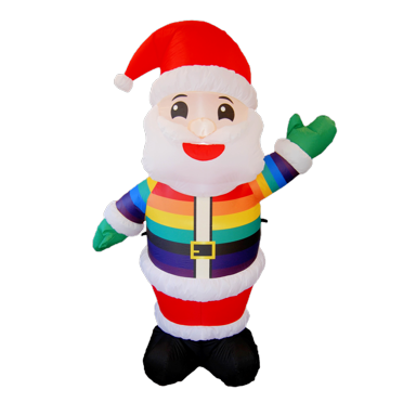 inflatable Christmas Santa on ATV 4 wheeler Airblown - Walmart.com