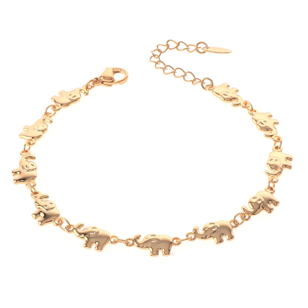 Gold Plated Lobster Claw Bracelet - Walmart.com
