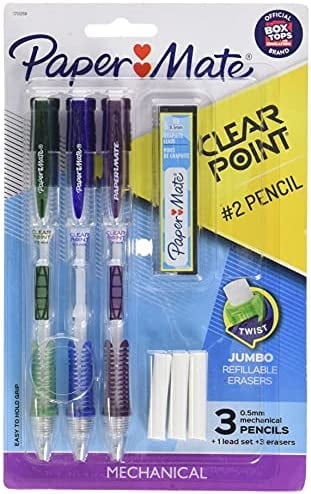 Paper Mate Multi-color #2 Mechanical Pencils with Lead 0.5mm - Walmart.com