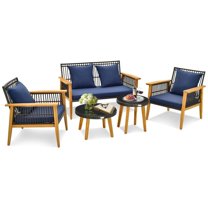 Grand Patio 5-Piece Outdoor Set, Cotton Rope, Deep Seating, Thick ...