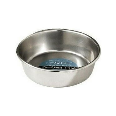 Van Ness Medium Stainless Steel Non Skid Metal Pet Food Bowl, 48oz ...