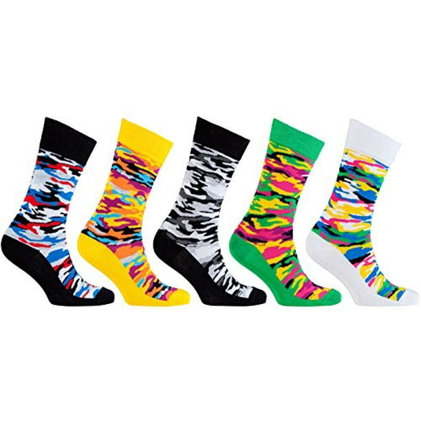 Socks n Socks - Socks n Socks - Men's 5-pairs Luxury Cotton Cool Funky ...