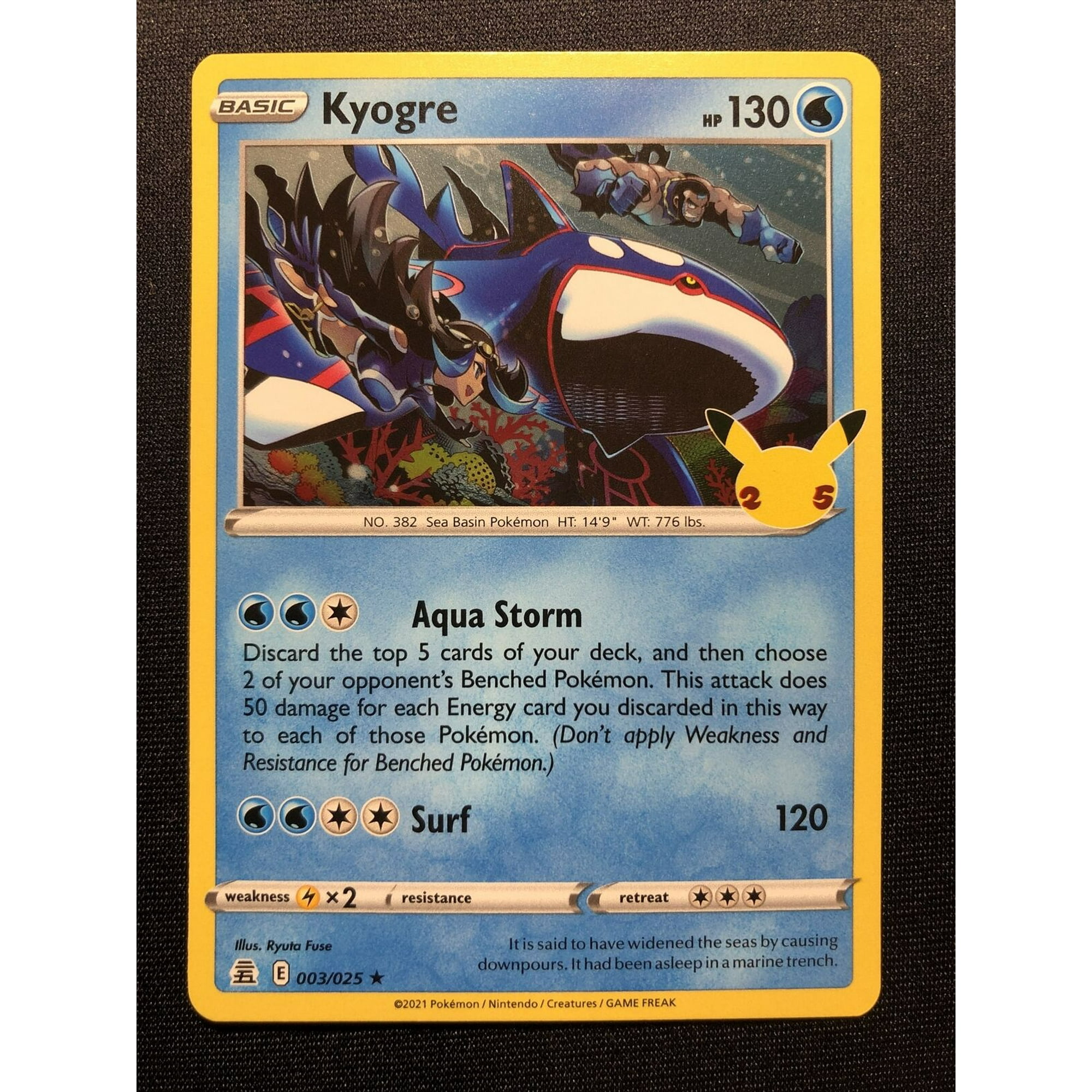 Pokemon Kyogre Card