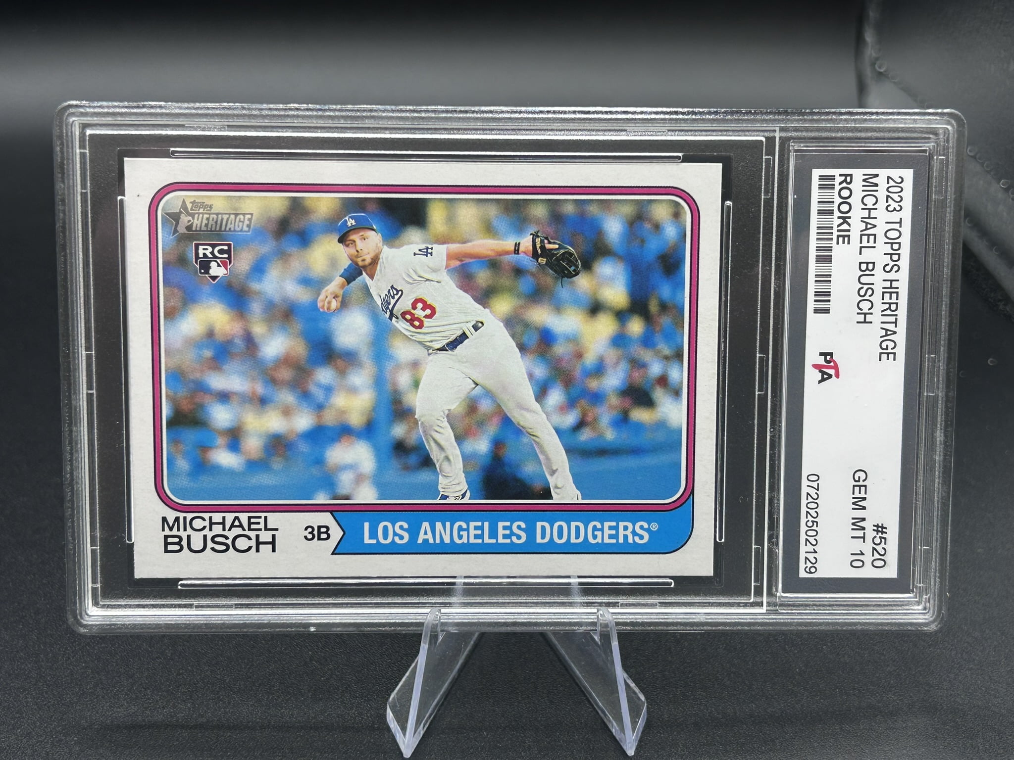 Collectible 2023 TOPPS HERITAGE BASEBALL CARD #520 MICHAEL BUSCH RC ...