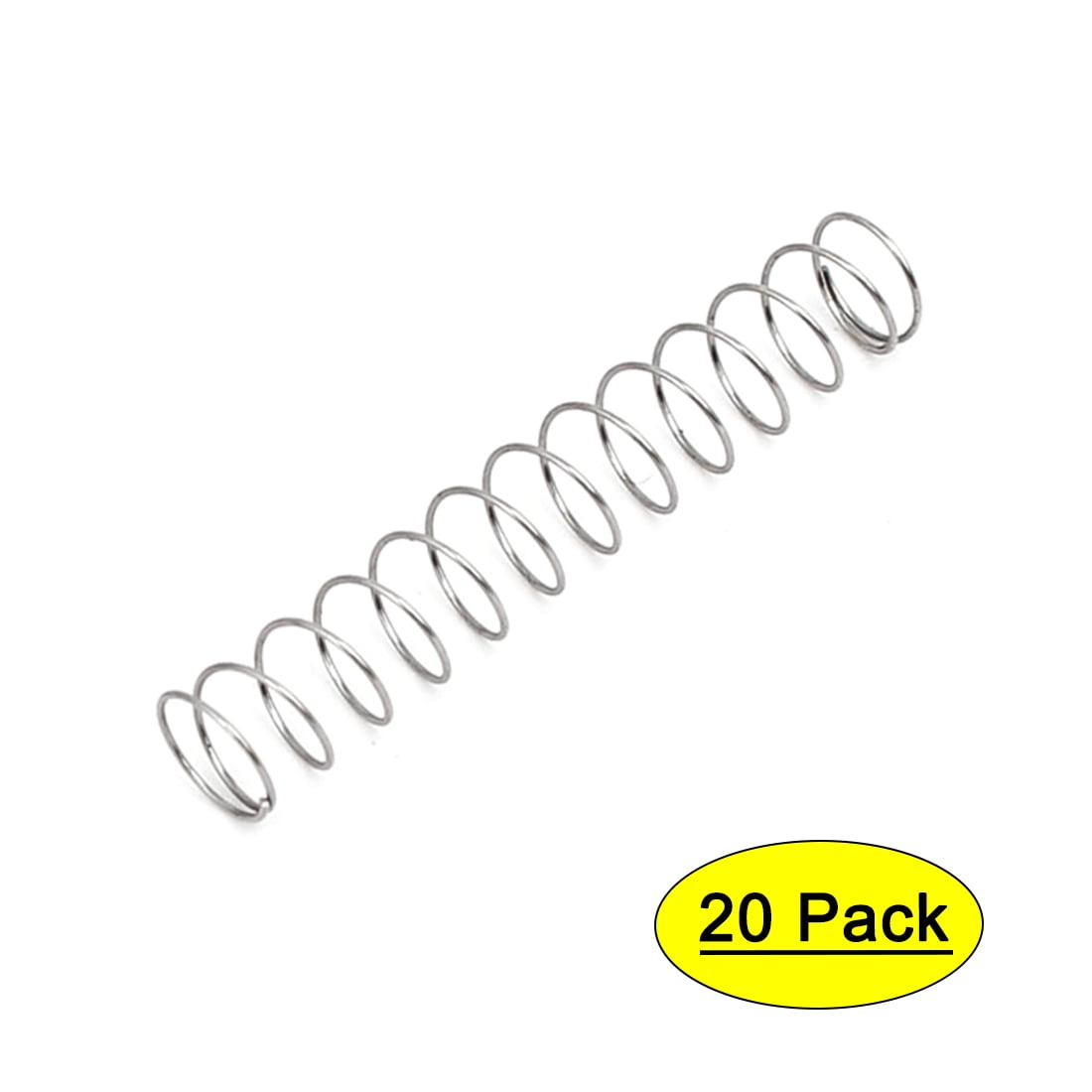 0.3mmx5mmx30mm 304 Stainless Steel Compression Springs Silver Tone ...