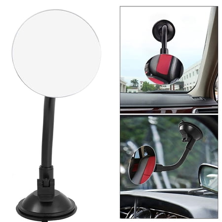 stanreset Curved Car Rear View Mirror Single-sided Rotate Suction Cup ...