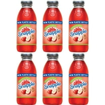 Flavored Snapple Apple Juice Drink, 16 fl oz, 12 Count Bottles ...