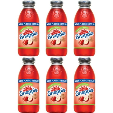 Flavored Snapple Apple Juice Drink, 16 fl oz, 12 Count Bottles ...