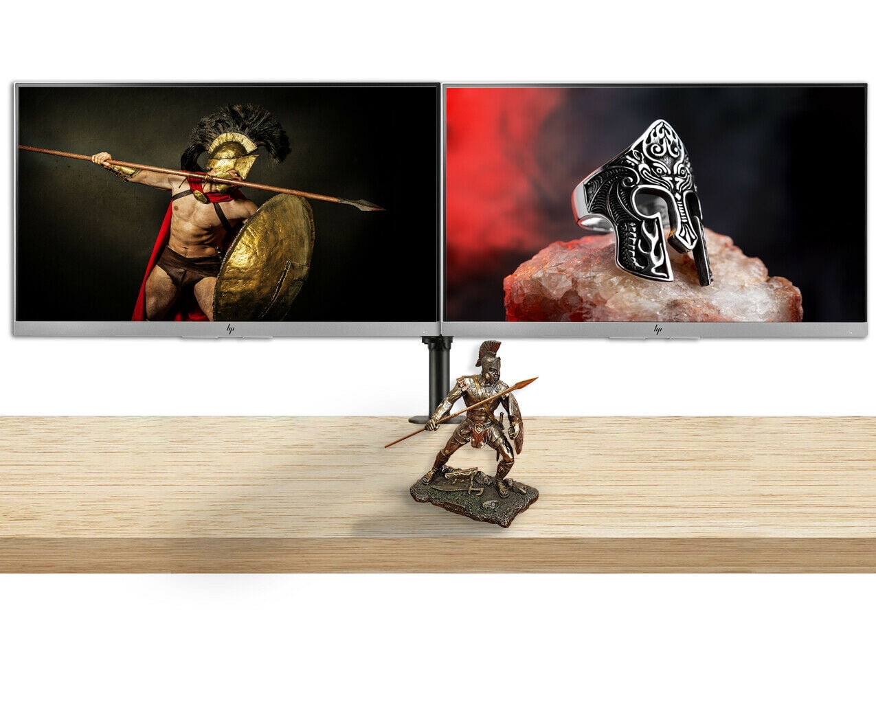 HP E243 24 Inch Full HD 1920x1080 Monitors 2-Pack Bundle with Dual ...