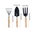 Gardening Tools Set 3 Piece Small Trowel Rake Hoe For Flower Planting ...