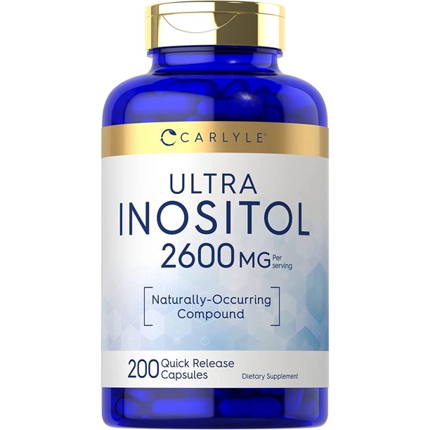 Inositol Capsules 2600mg | 200 Count | by Carlyle - Walmart.com