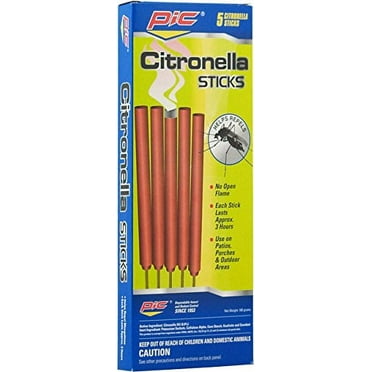 Pic Mos-stk Outdoor Insect Repellent Sticks, Pack of 5 - Walmart.com