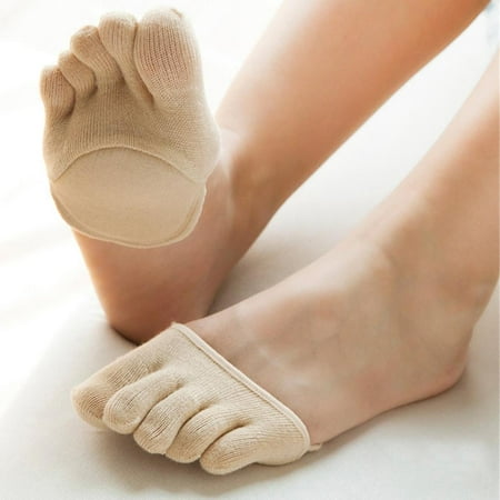 Summer Thin Toe Socks No Heel Open Toe Sweat-absorbent Anti-slip Half ...