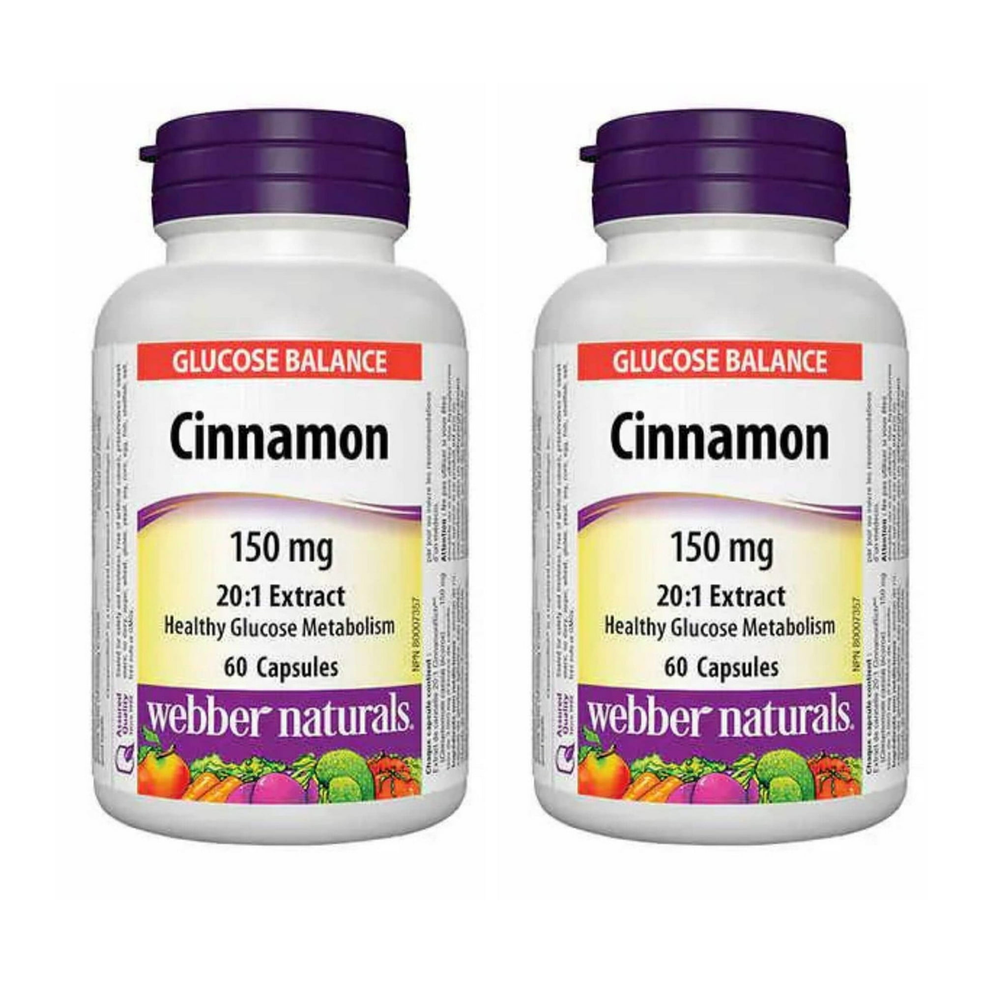 Click here for Webber Naturals Cinnamon 20:1 Extract 150 Mg - 2 X... prices