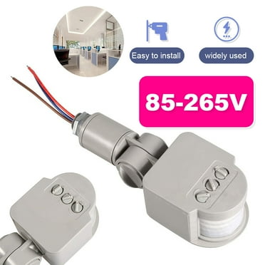 110V-240V Outdoor Wall Motion Sensor Switch Light Lamp LED PIR Infrared ...