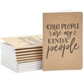 12 Pack Kraft Pocket Journals, Lined Notebooks (Kindness Counts, A6 ...