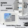 Small Safe Box, Safety Lock Box for Dorm, 0.23 CuFt Mini Cabinet Safe ...