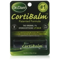 Dr. Dan's CortiBalm Lip Balm - Dry Lip Treatment & Care, .14 oz ...