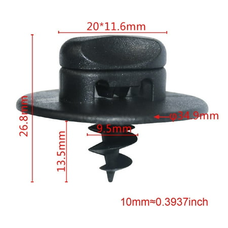 4 Pieces Car Interior Carpet Clips Vehicle Mounted Mats Fastener Floor ...