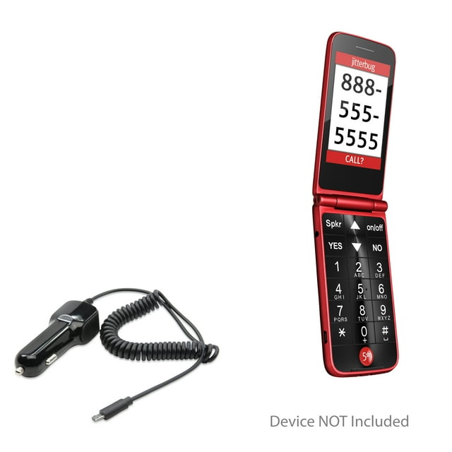 Jitterbug Flip Car Charger, BoxWave® [Car Charger Plus] Car Charger and ...