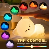 Rolilink Silicone Night Light, 16 Colors Tap Control USB Rechargeable ...