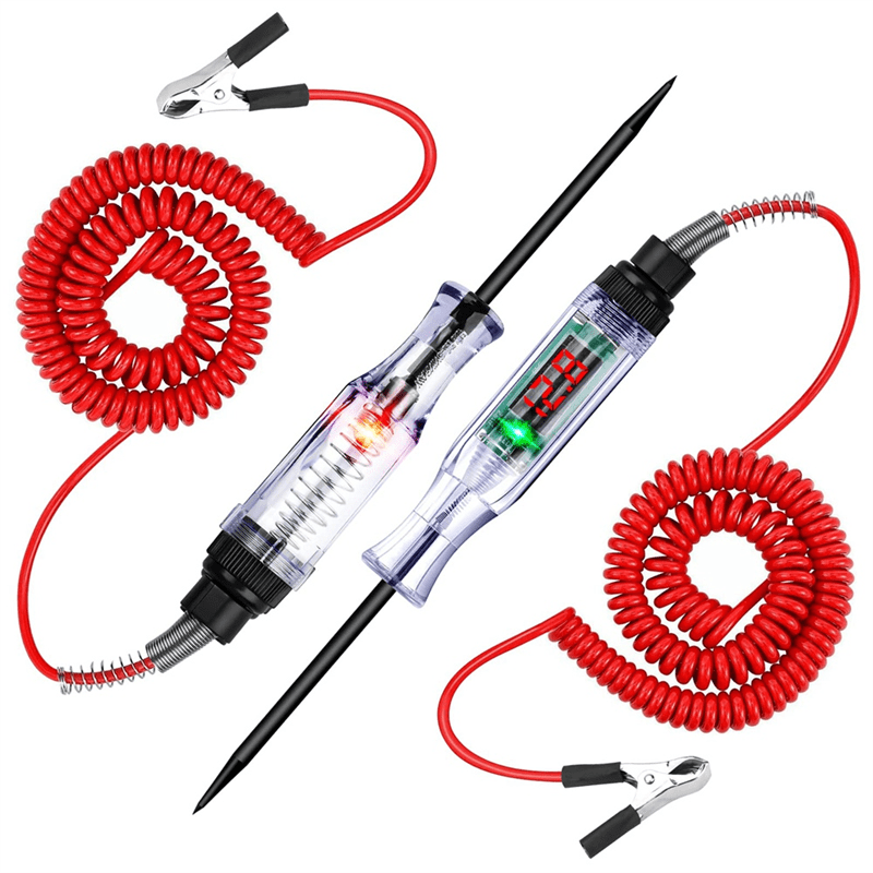 Test Light 2PCS, 6V-24V DC Car Circuit Tester Light and Digital LCD Car ...