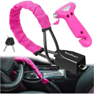 Hyper Tough Anti-Theft Steering Wheel Lock, Red, Black, Model 7867 ...