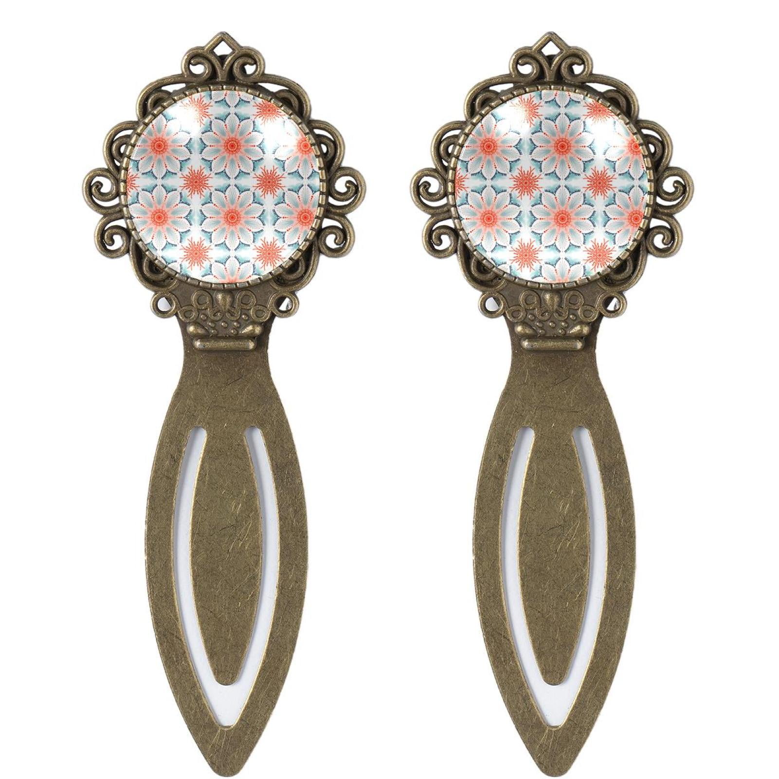 Bookmark Gift Box Set Vintage Bookmarks Page Holder with Crystal Glass ...