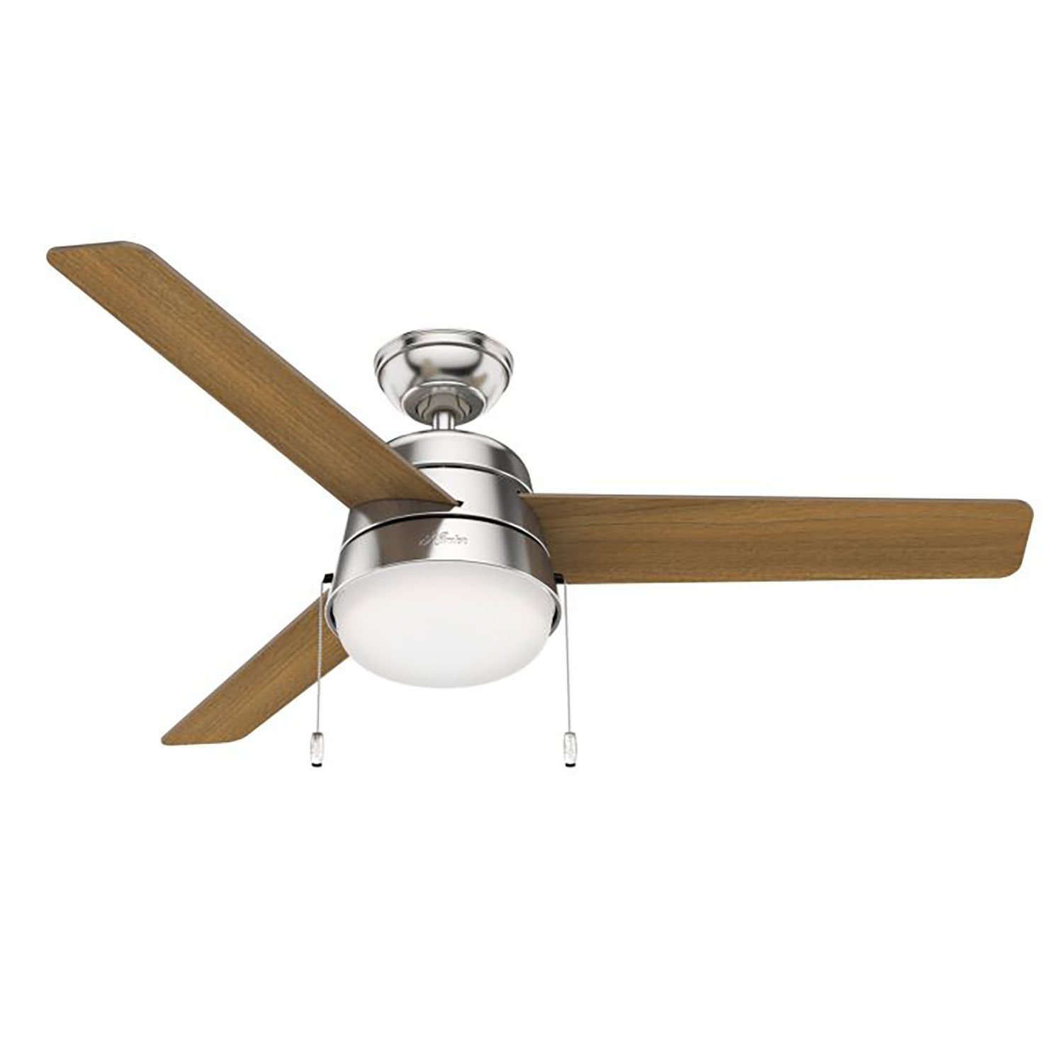 Hunter 52" Aker Indoor Rated Ceiling Fan with LED Light Kit and Pull ...