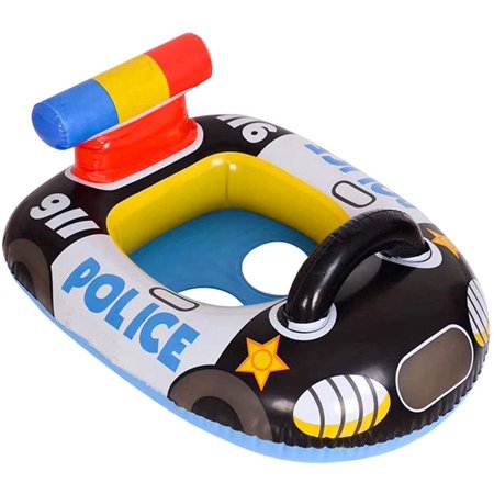 Baby Swimming Pool Float Ring, Swim Ring Police Car Design Inflatable ...