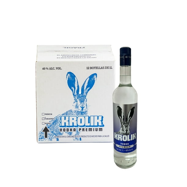Caja Vodka Cs Krolik 40% Alc. Vol. Premium 1000 Ml Vodka Premium ...