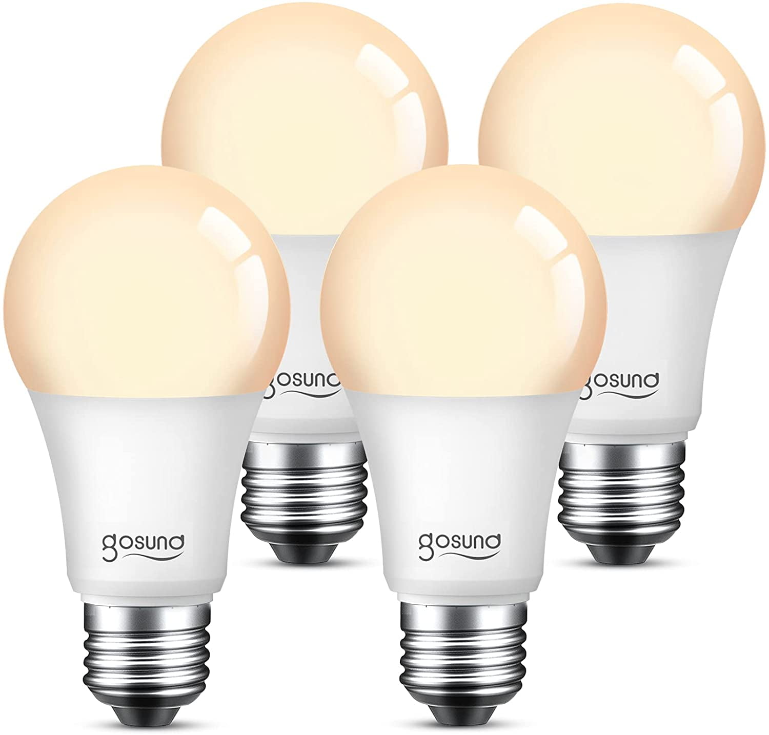 Gosund Smart Dimmable LED Light Bulb E26 A19 Works with Alexa & Google ...