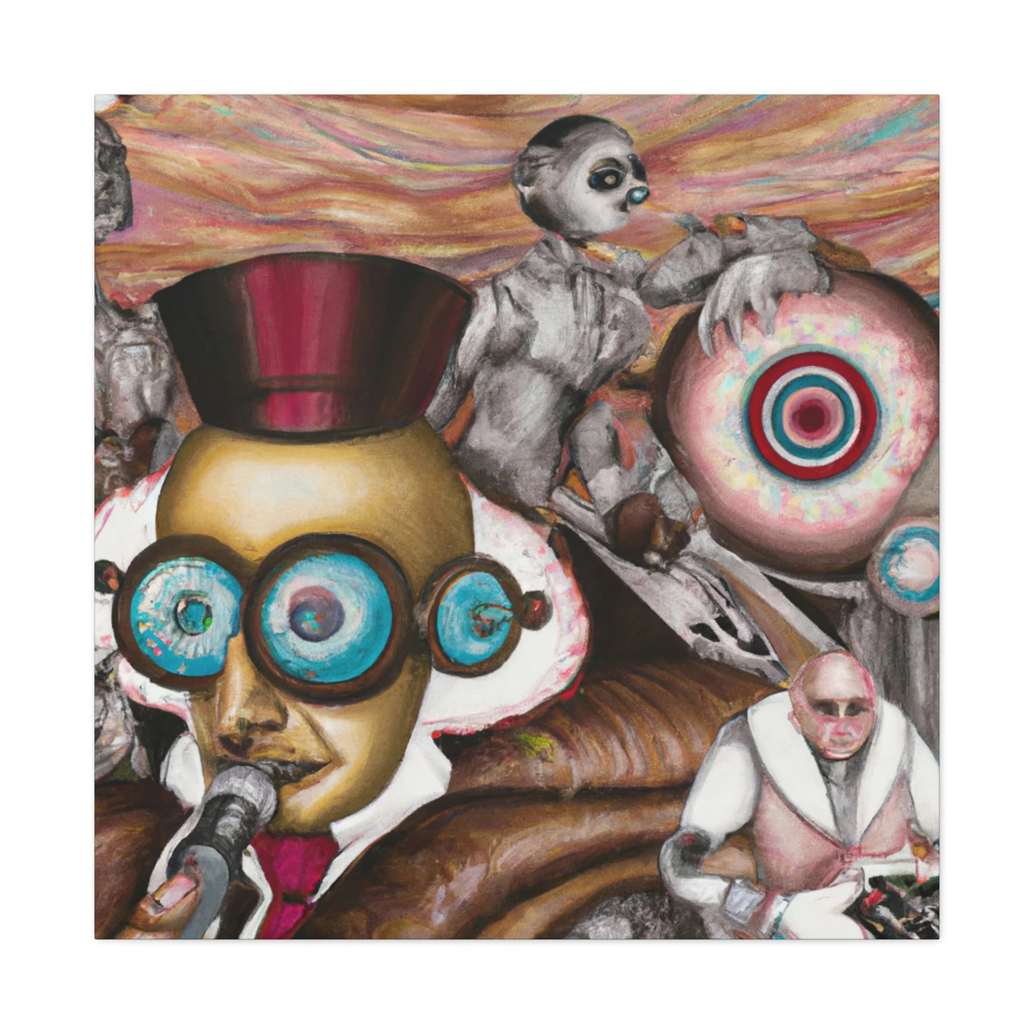 Robots in Rococo. - Canvas - Walmart.com