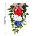 NWOKYZGH Tulips Swag Wreaths for Cabinets Artificial Red Blue White ...