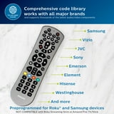 Philips 6-Device Universal TV Remote Control in Brushed Graphite ...