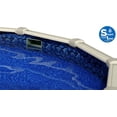 SmartLine 24' Round Boulder Swirl Overlap Swimming Pool Liner 48"/52 ...