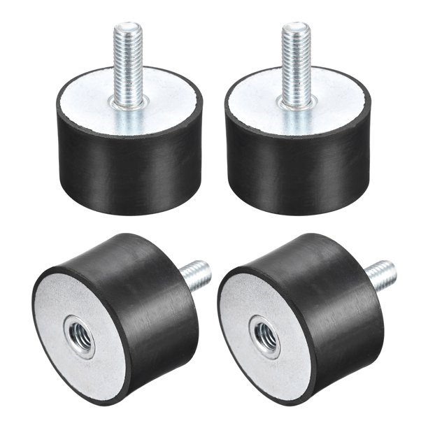 Rubber Mounts 4 Pack M10 Male/Female Vibration Isolator Shock Absorber ...