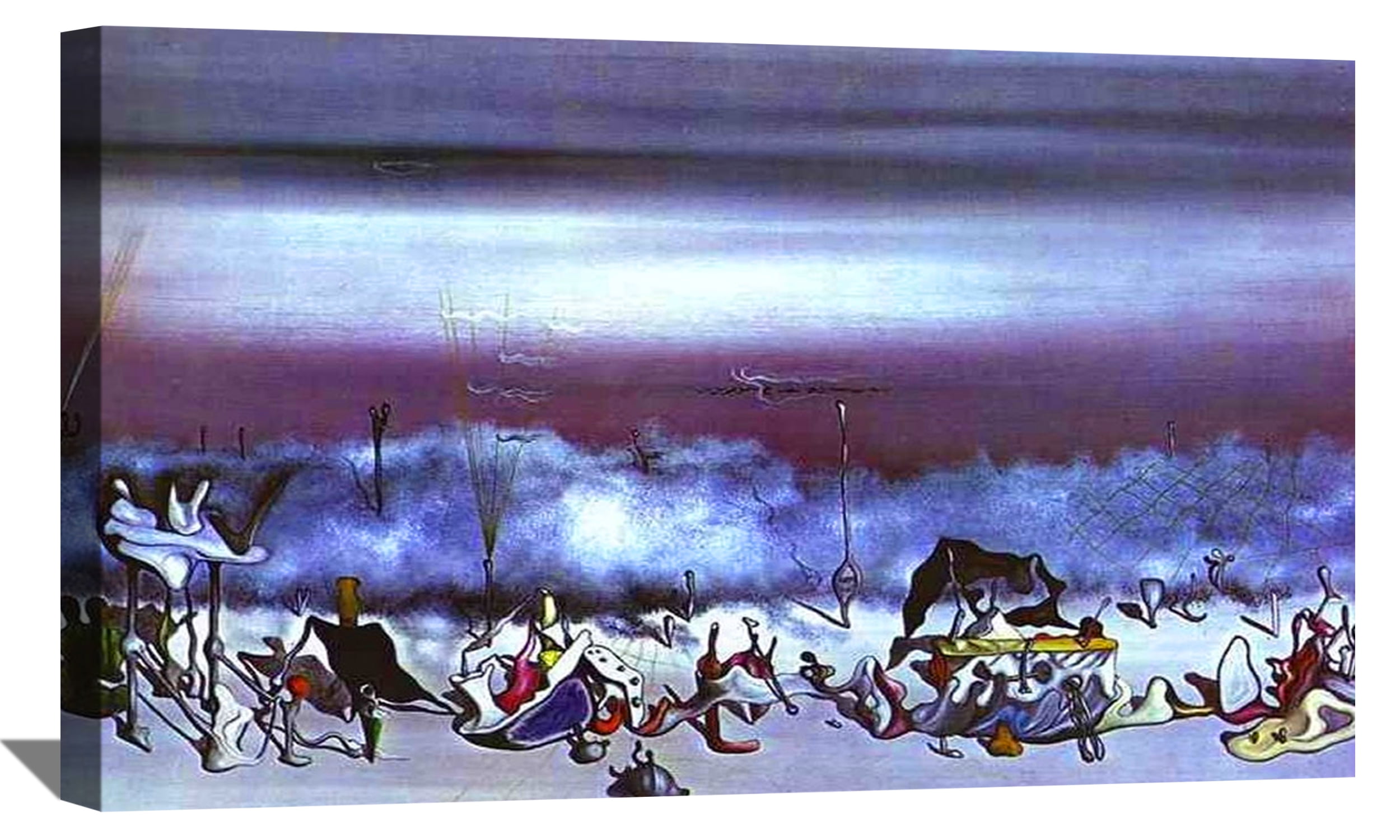 Yves Tanguy Painting Art Print The Ribbon Of Extremes Framed Canvas Art ...