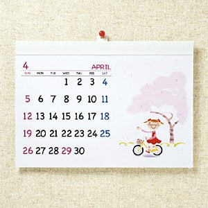 SANWA SUPPLY Inkjet handmade calendar kit (wall-mounted/horizontal ...