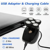 DFITO Balder Pro Head Shaver Electric Waterproof Cordless Razor with 5 ...