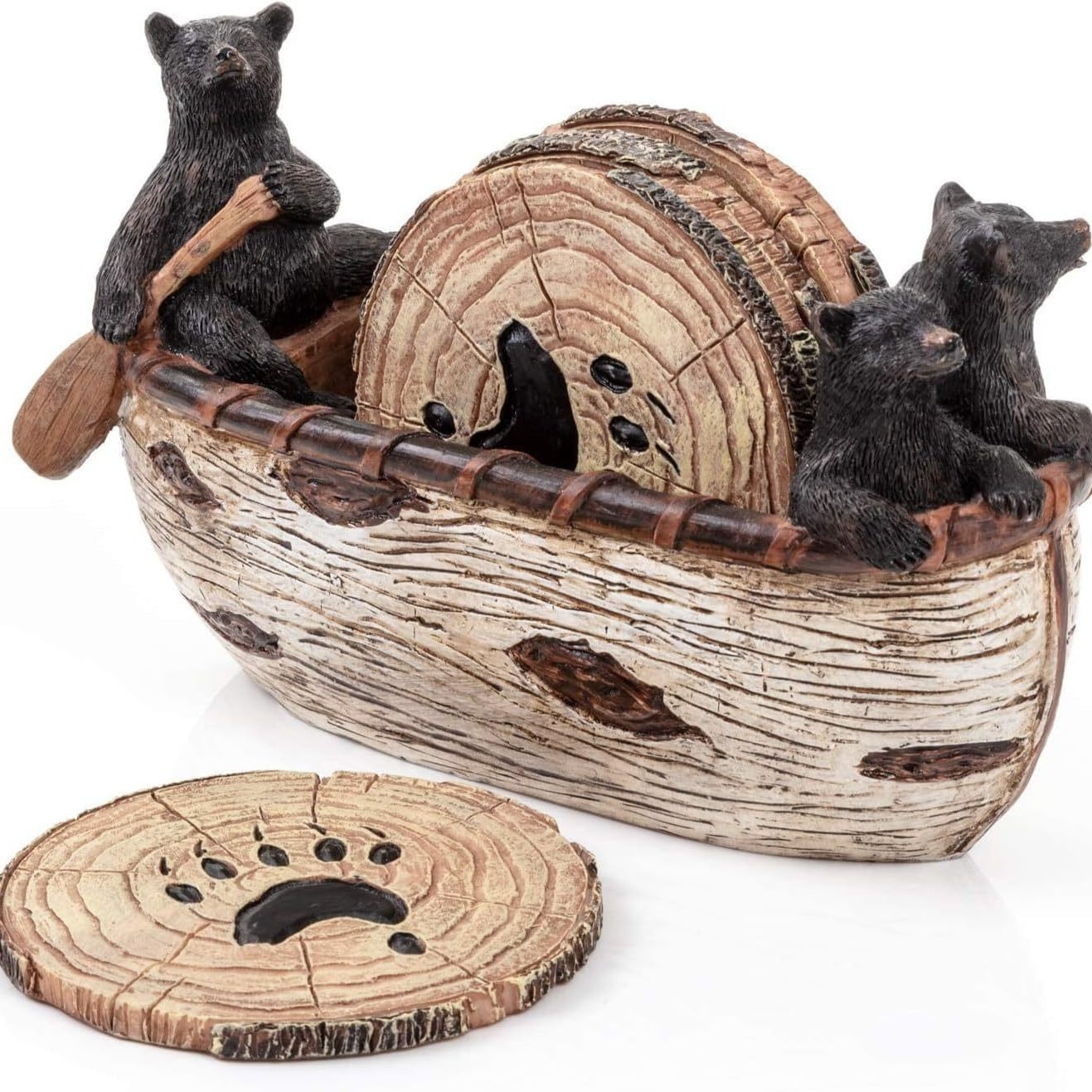 Click here for Muchongchong Bear Coasters Set Of 6 Full Size Rust... prices