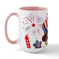 CafePress - Snake Riding Firecracker US Flag 4Th Of July Firew - 15 oz ...