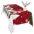 Christmas Gnomes Table Cloth Waterproof Tablecloths, Red Joy Pine ...