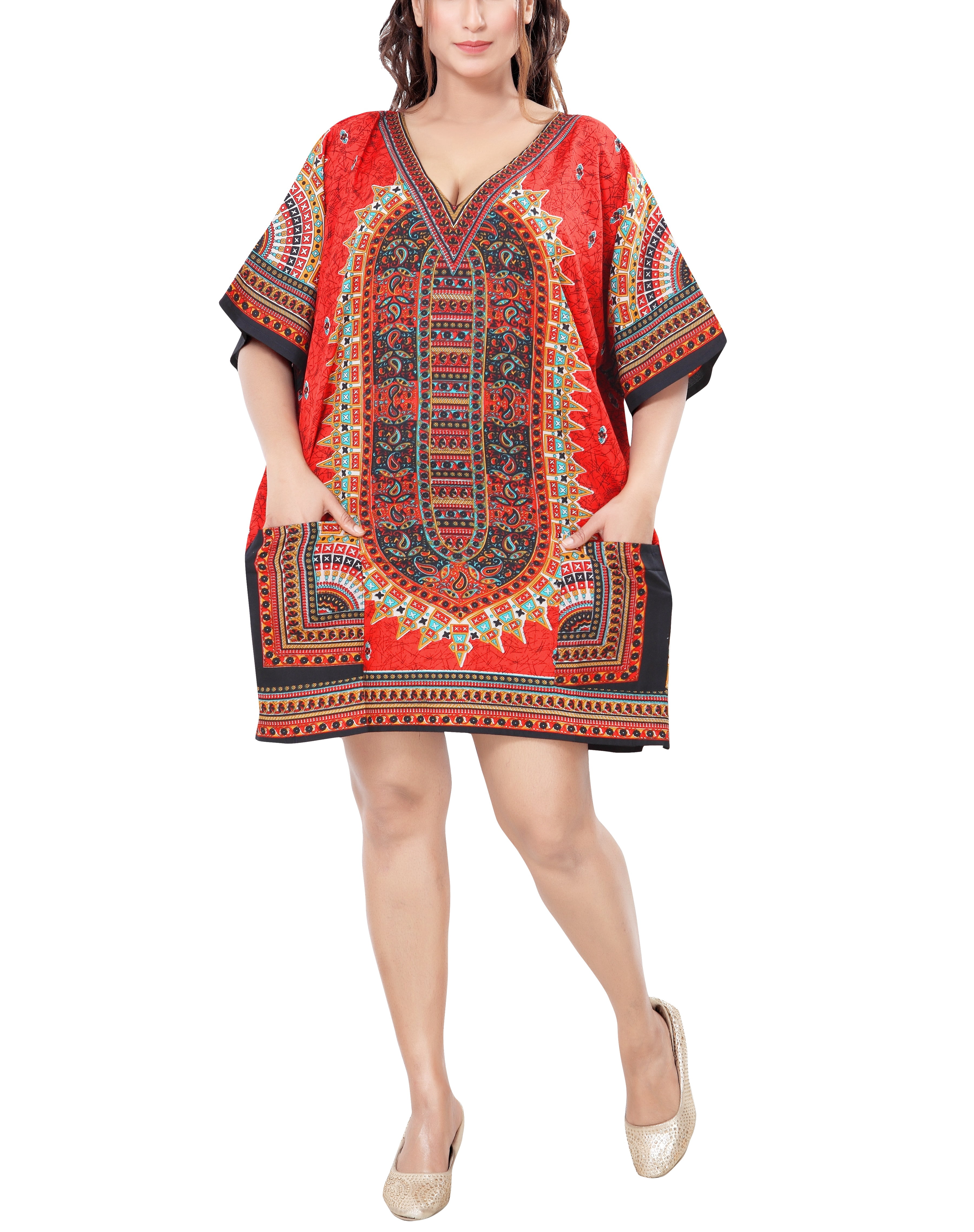Unixex Dashiki Print African Traditional Dashki Tunics and Top With ...
