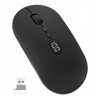 Rechargeable Silent Wireless Mouse-Bluetooth & 2.4G Mode Ergonomic ...